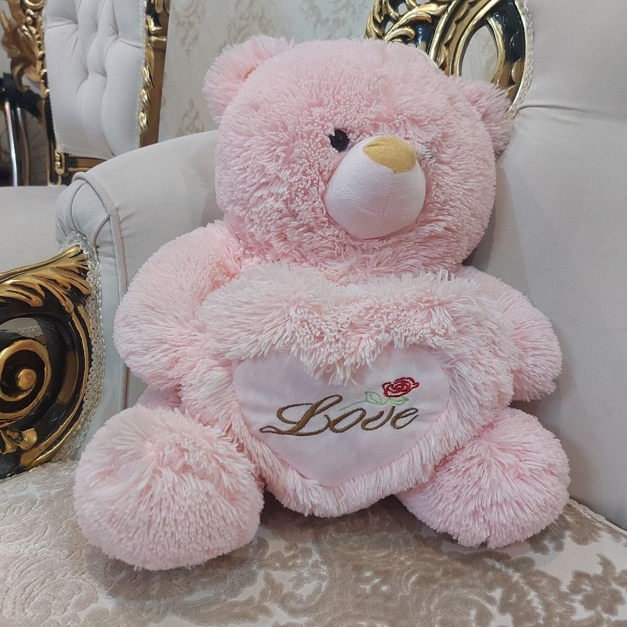 کمدا | قیمت و خرید عروسک خرس تدی ابعاد 40 سانتیمتر رنگ صورتی ملیح خوش